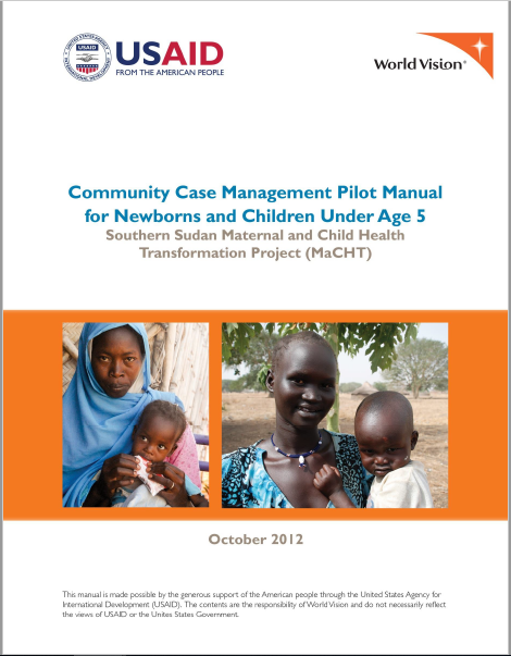 CCM Pilot Manual: South Sudan - (USAID/World Vision, 2012) | Child ...
