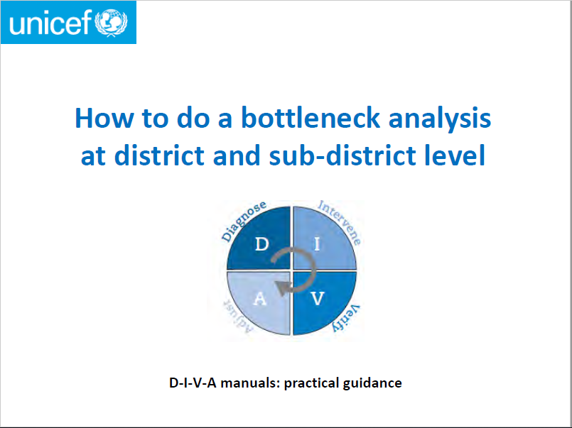 DIVA Manual Bottleneck Analysis - (UNICEF, 2014) | Child Health Task Force