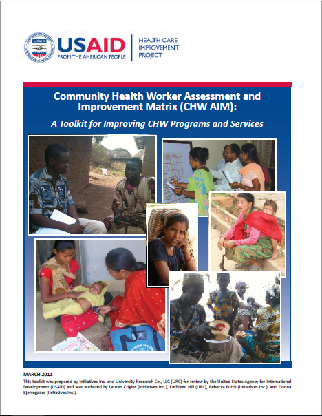 CHW Assessment and Improvement Matrix Toolkit - (USAID, 2011) | Child ...
