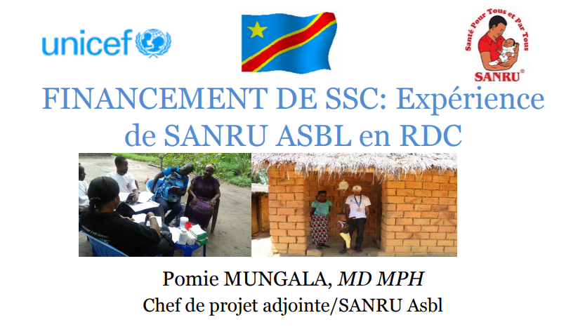 FINANCEMENT DE SSC: Expérience de SANRU ASBL en RDC (P. Mungala-SANRU ...